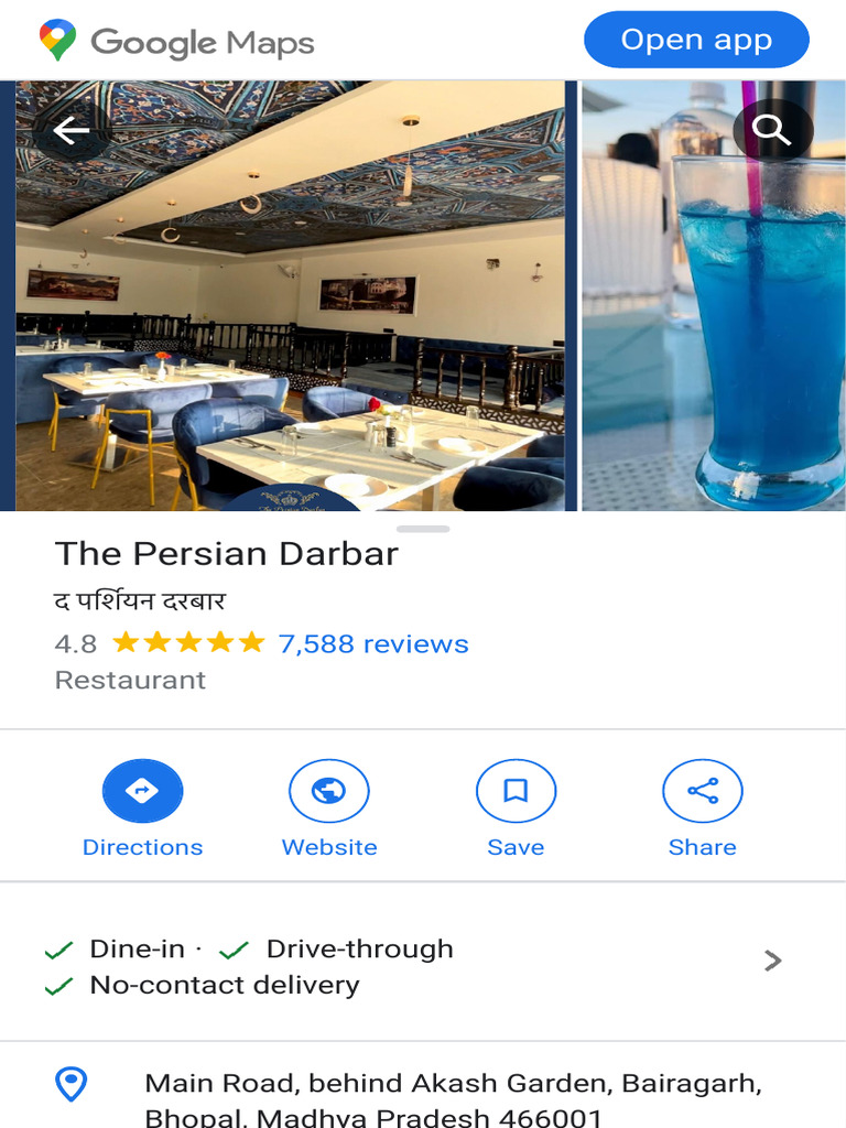 The Persian Darbar - Google Maps | PDF