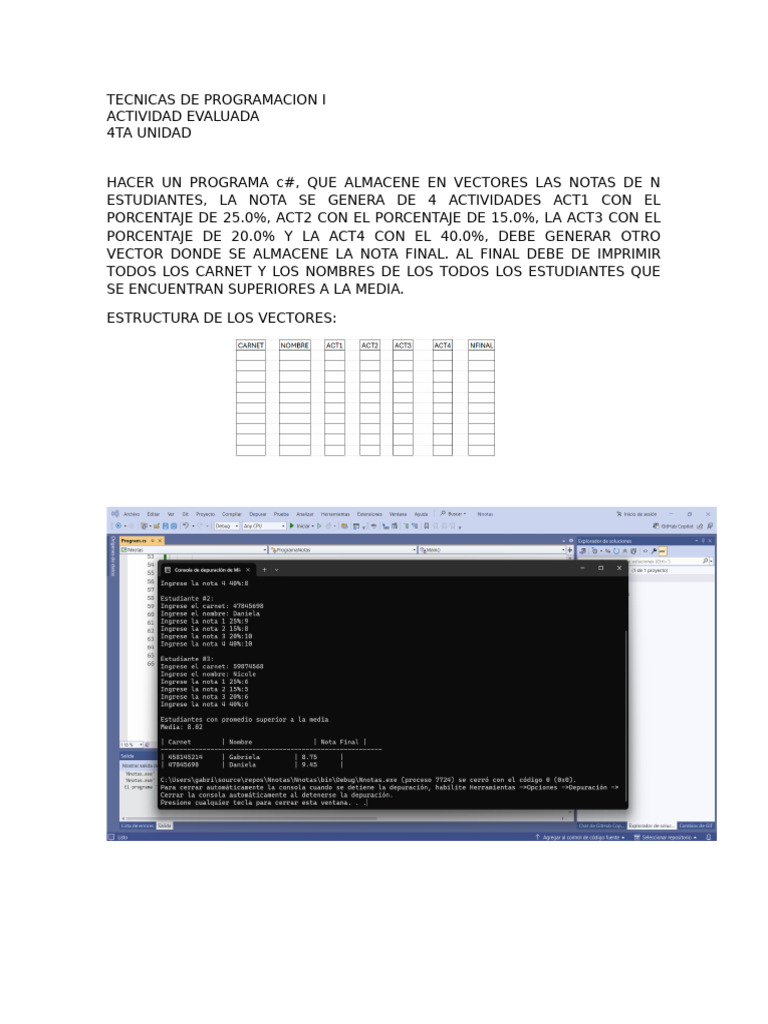 Actiivdad Evaluada | PDF