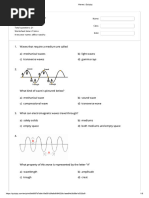 Labeling Parts of a Wave Worksheet | PDF