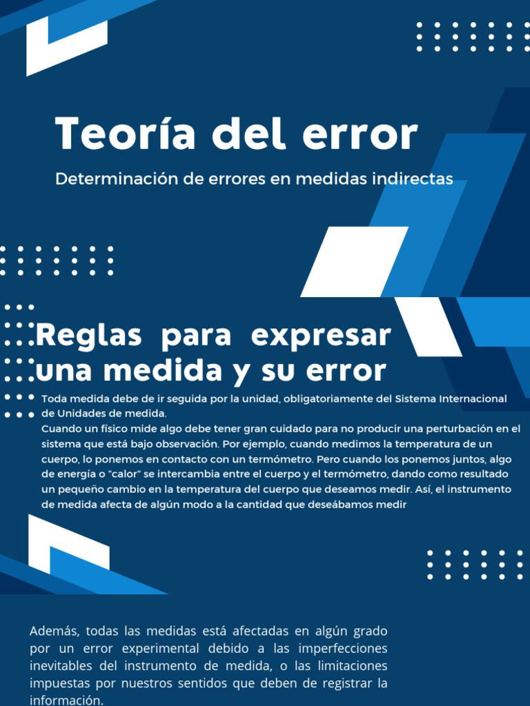 Teoría Del Error | PDF