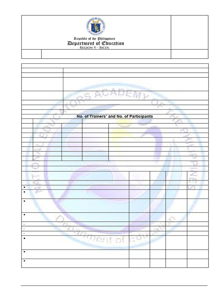 NEAP-QAME TOOL 04-2-2QAME Form E - ON-SITE MONITORING AND EVALUATION | PDF | Monitoring And ...
