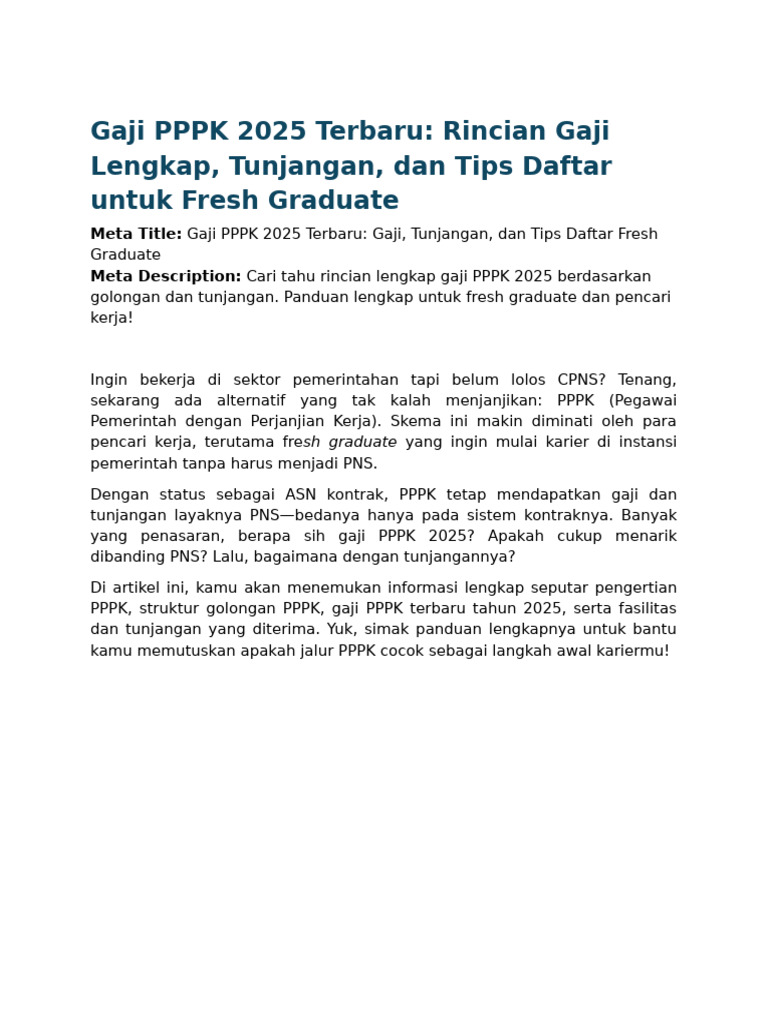 Contoh Artikel Content Writer | PDF