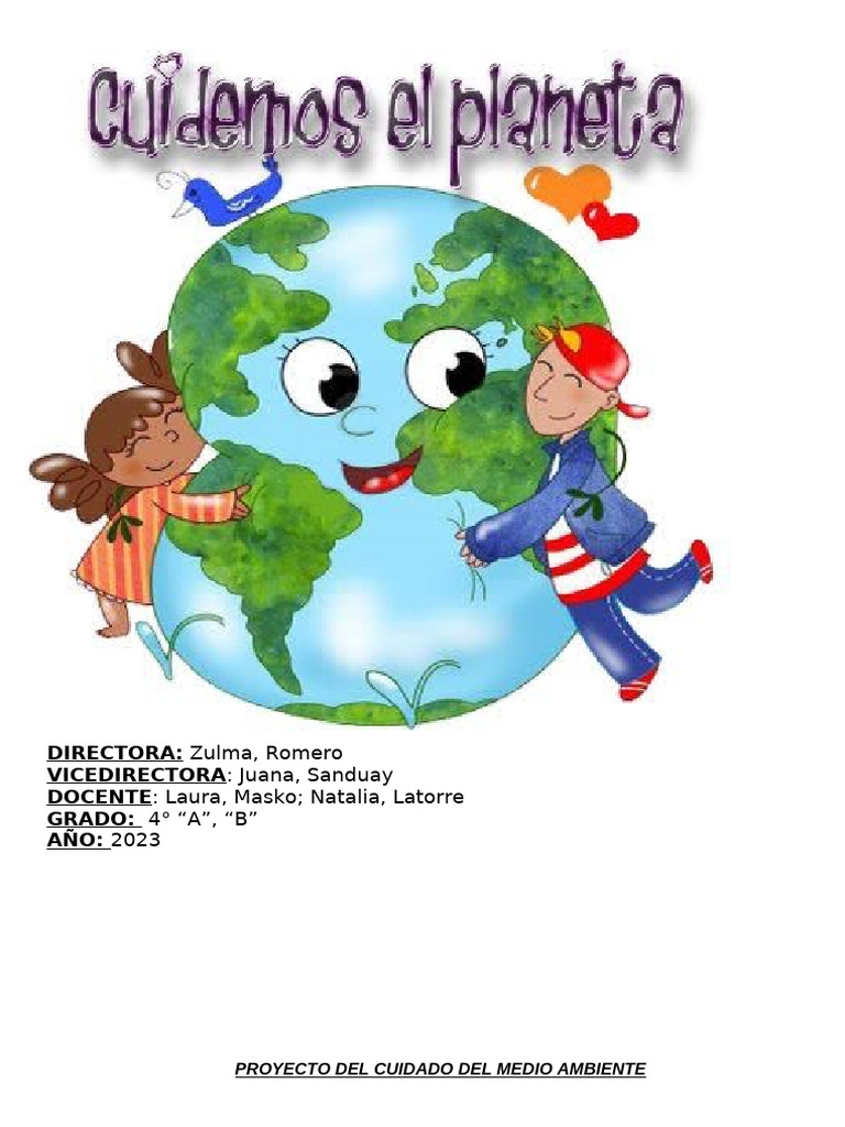 Proyecto Ambiental para Niños de 4° | PDF | Entorno natural | Aprendizaje