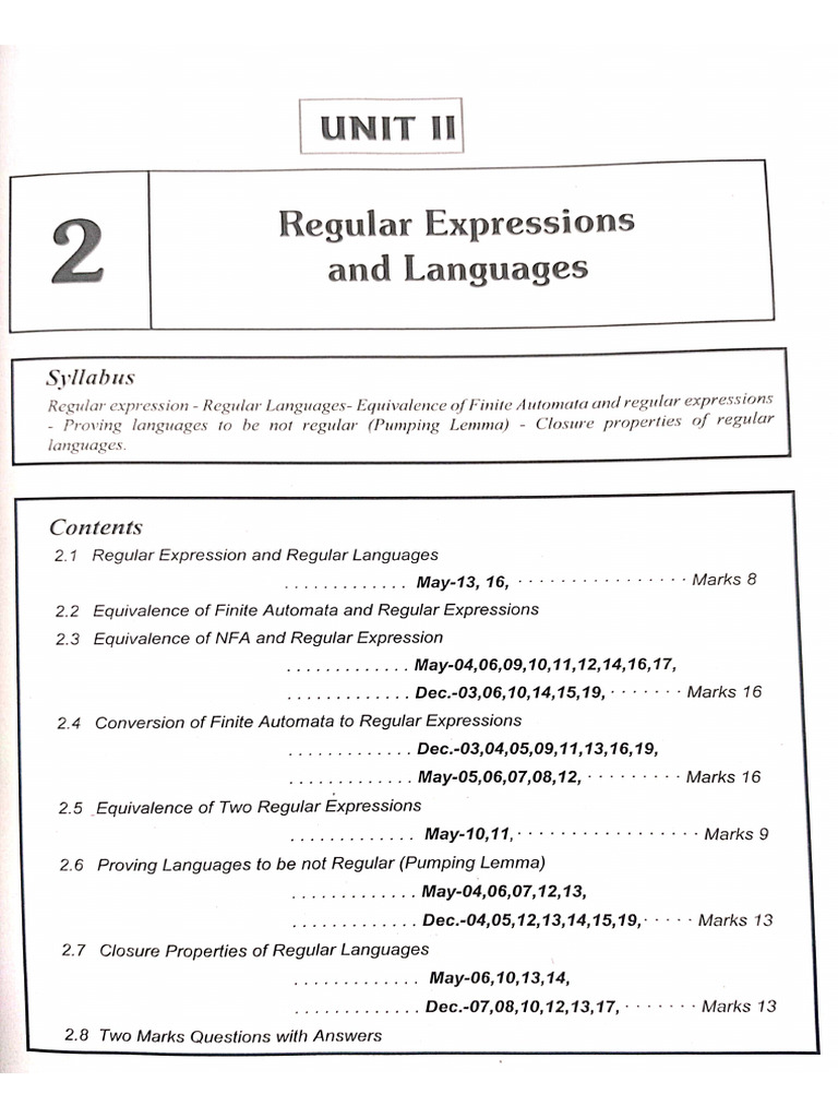 TOC Unit-2 | PDF