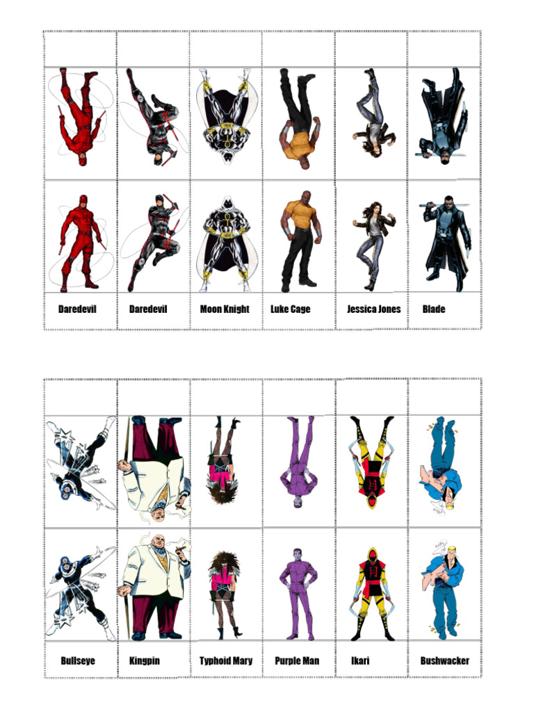 Marvel Characters and Villains List | PDF