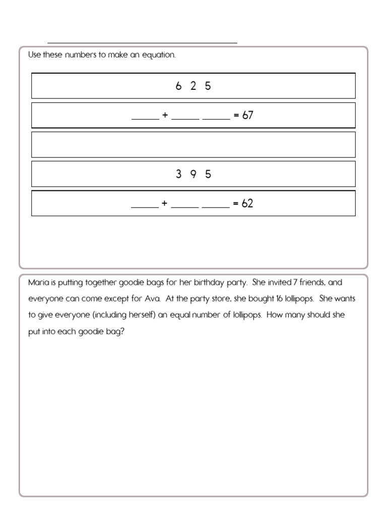 Math Worksheets Grade 3!8!18 | PDF