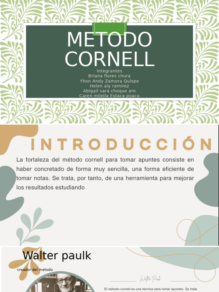 Metodo Cornell78 | PDF
