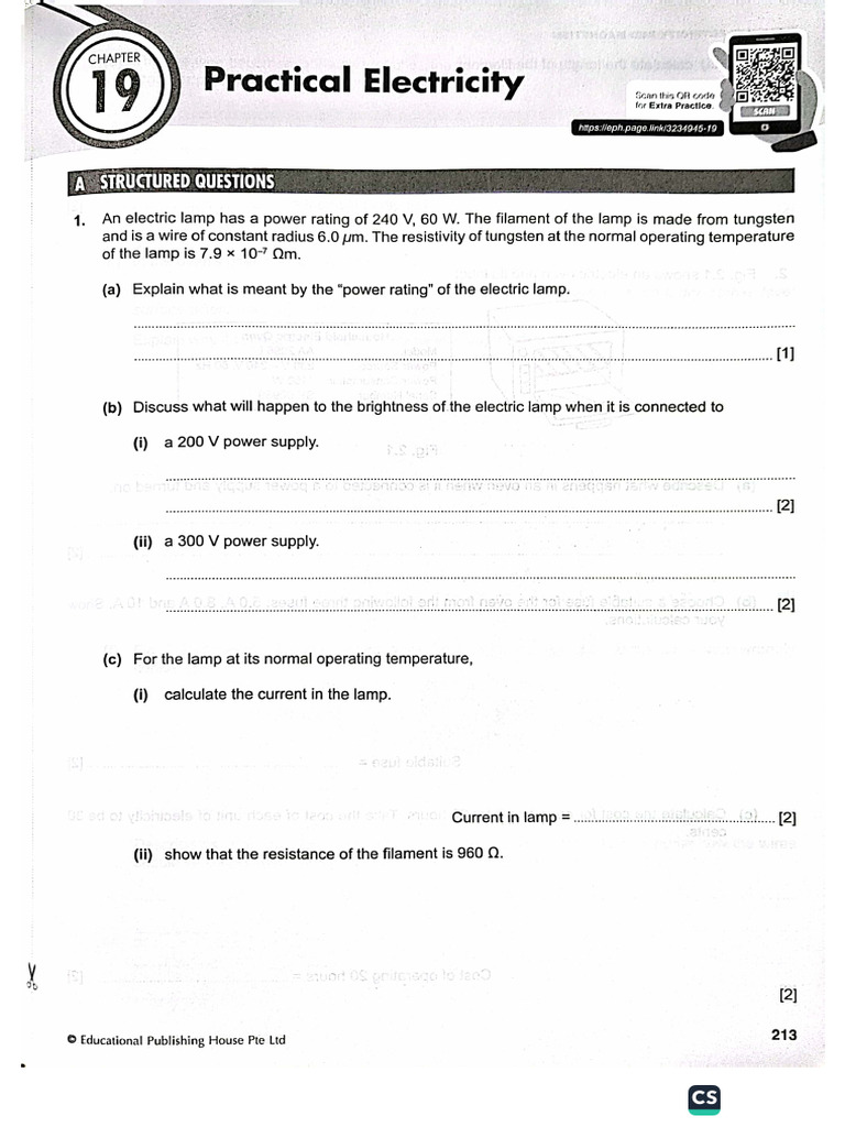 Practical Electricity Questions | PDF