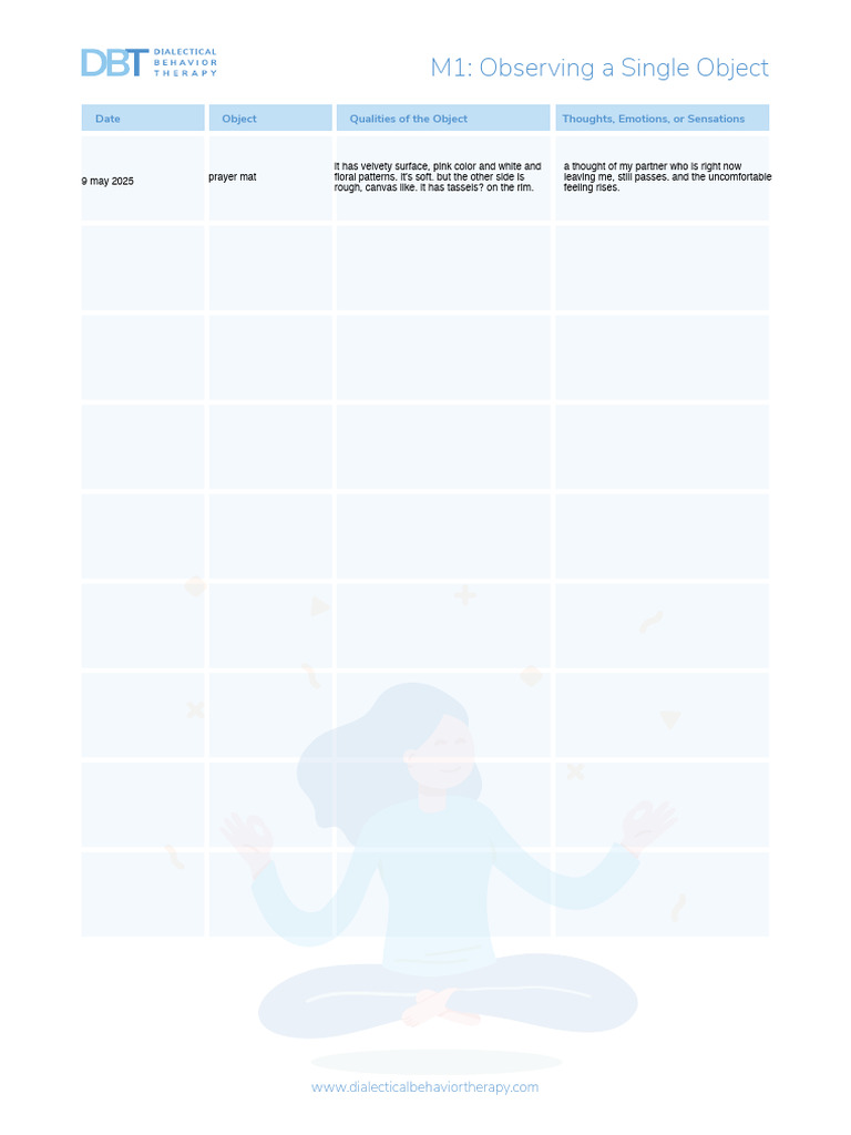 DBT Forms M1 Observing A Single Object | PDF