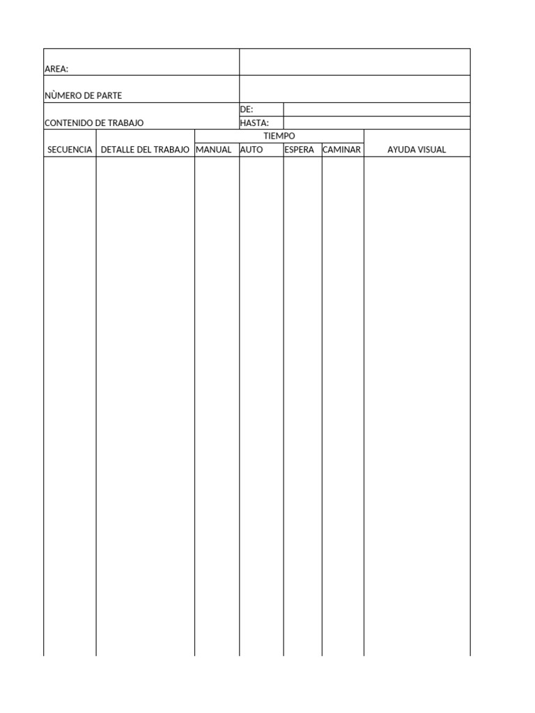 Formato de Ayuda Visual para Trabajo | PDF