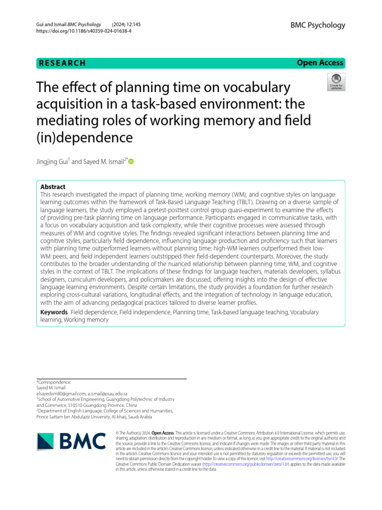 2024 Article 1638 | PDF | Language Acquisition | Vocabulary