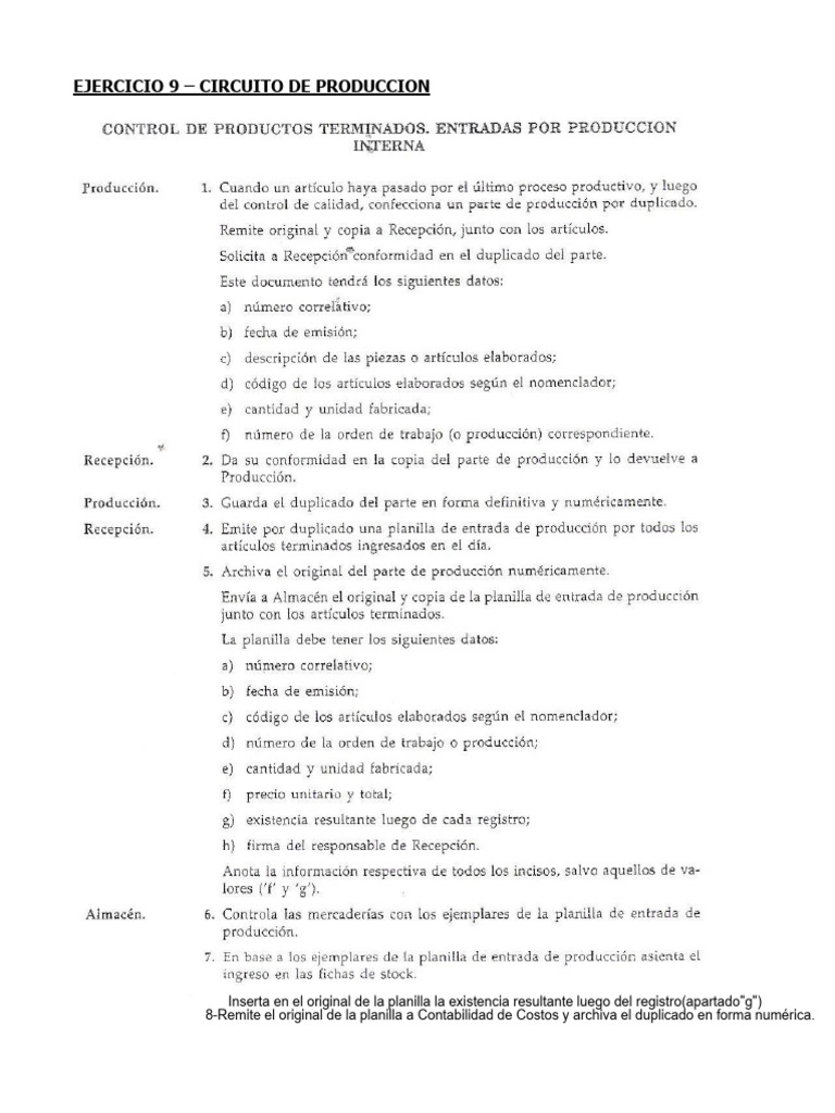 Narrativa Control PT, Entrada Por Producción Interna | PDF