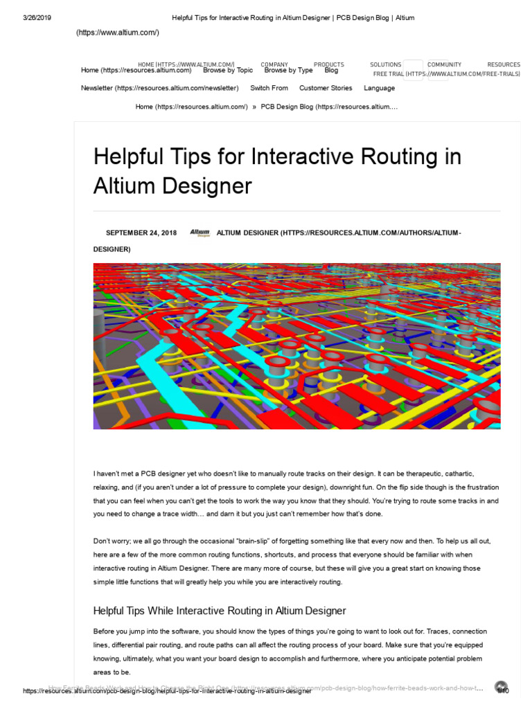 Helpful Tips For Interactive Routing in Altium Designer - PCB Design ...