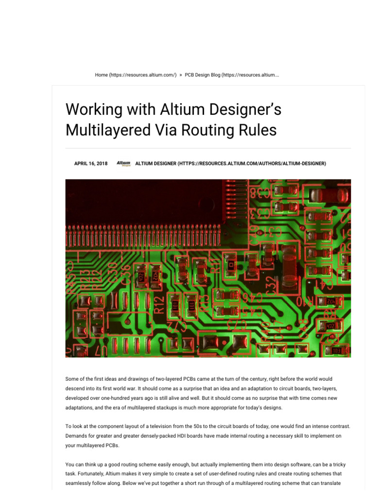 Working With Altium's Multilayered Via Routing Rules - PCB Design Blog ...