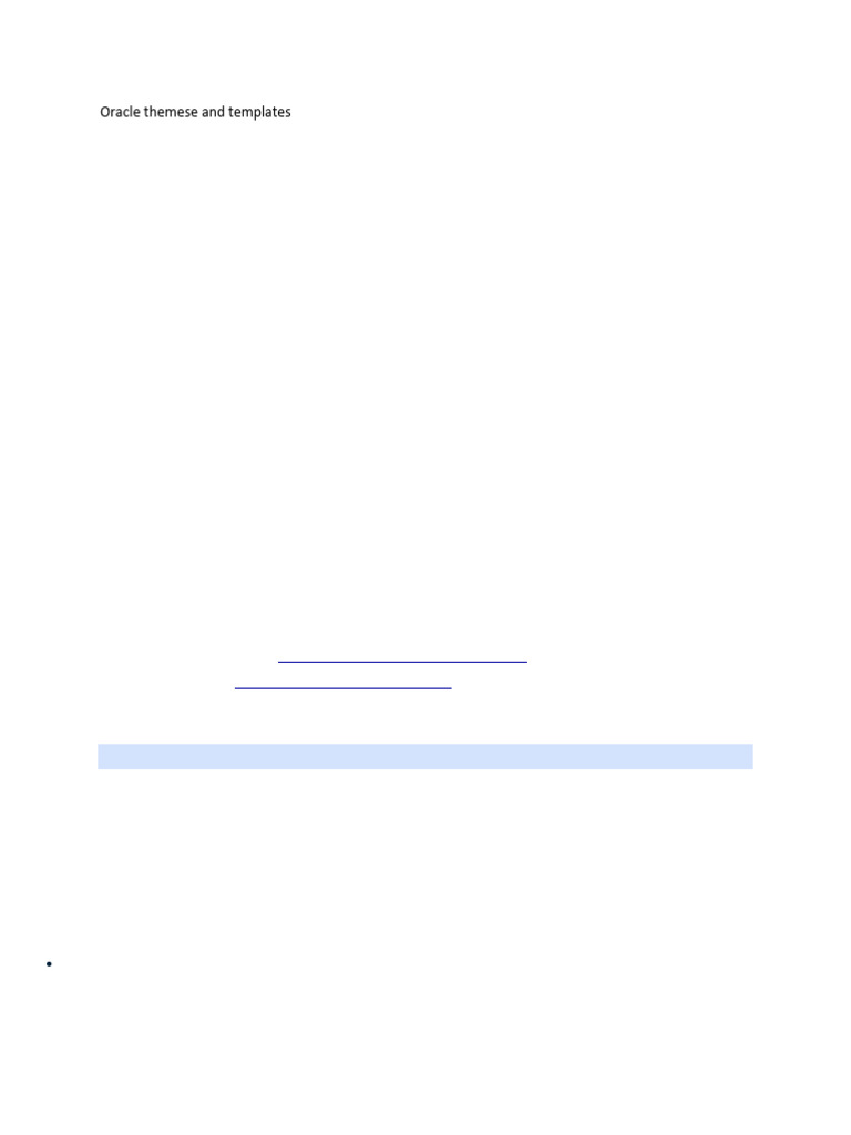 Oracle Themes and Templates Overview | PDF | Page Layout | Cyberspace