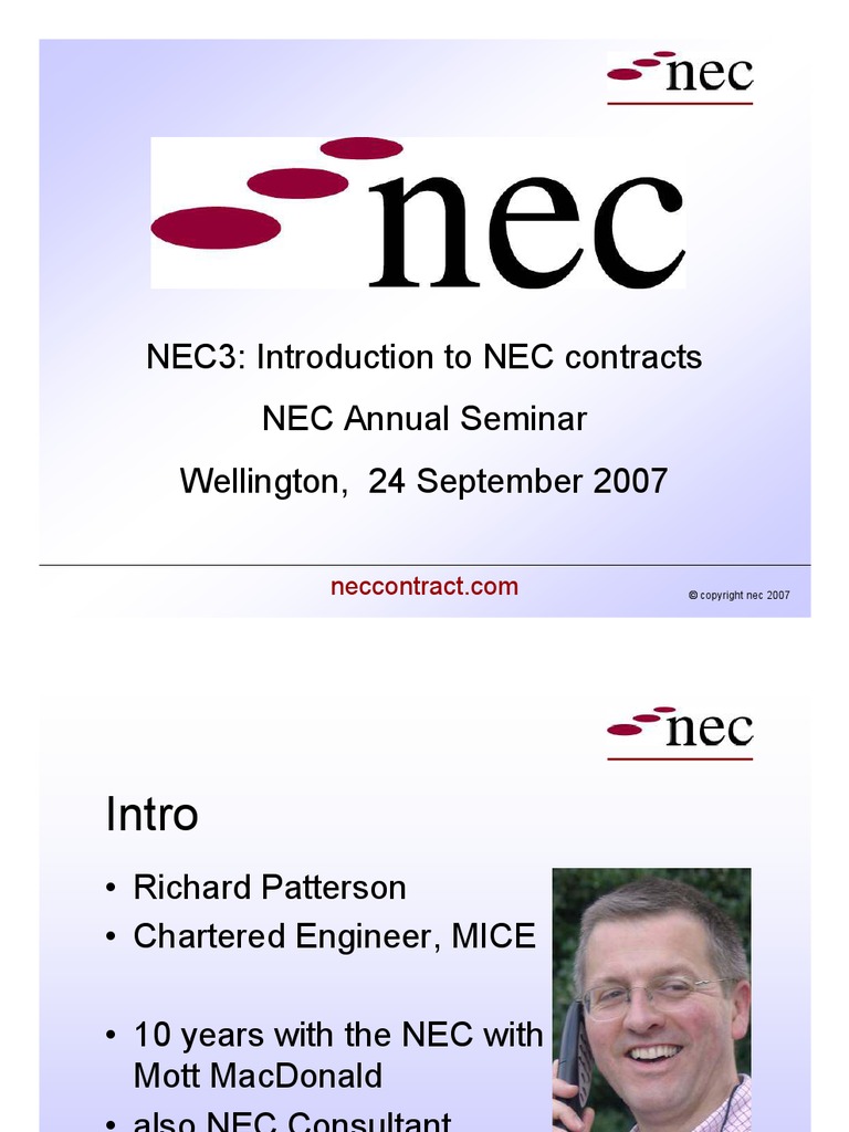 Introducing NEC - R Patterson | PDF | Engineering | Business