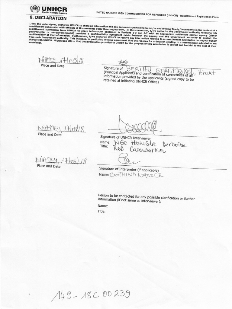 149-18c00239 Declaration 2 | PDF