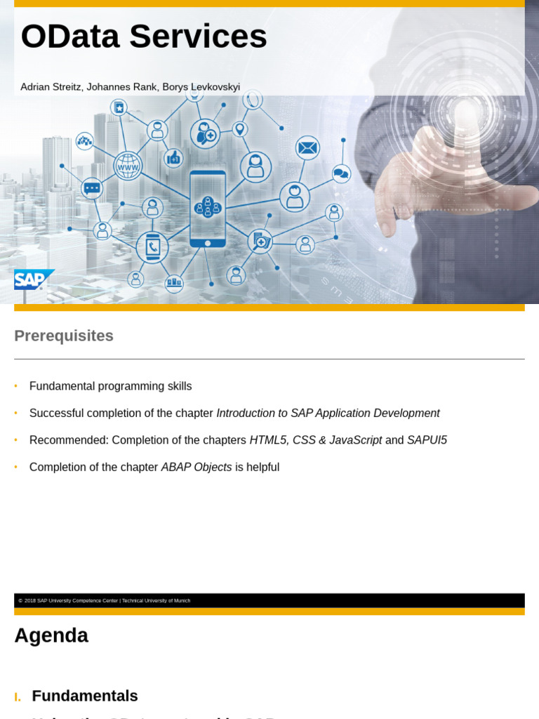 AppDev Slide 12 OData Services | PDF | Web Service | Computer Standards