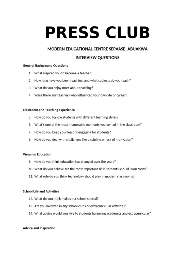 Press Club | PDF