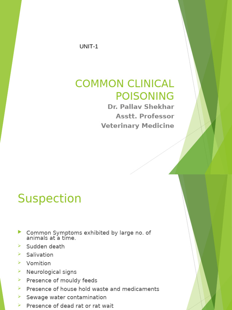 Common Clinical Poisoning | PDF | Vomiting | Chemical Substances