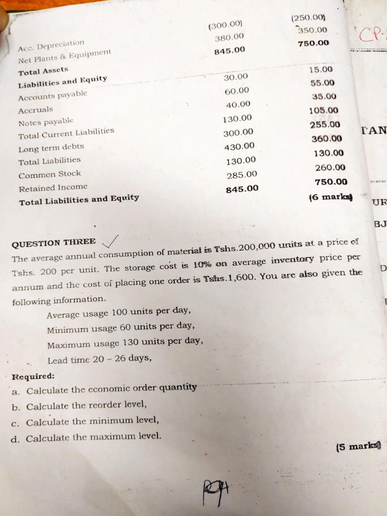 Financial Management Past Paper 3-2 | PDF