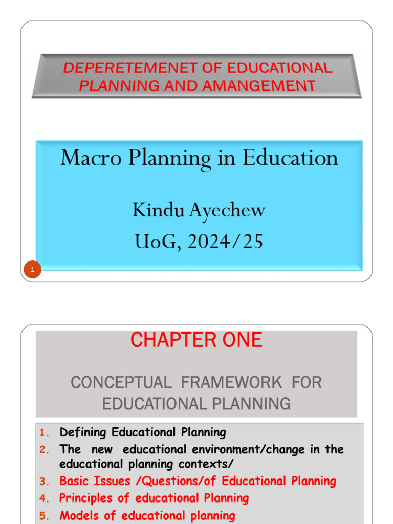 Educational Macro Planning Framework | PDF | Swot Analysis | Economics