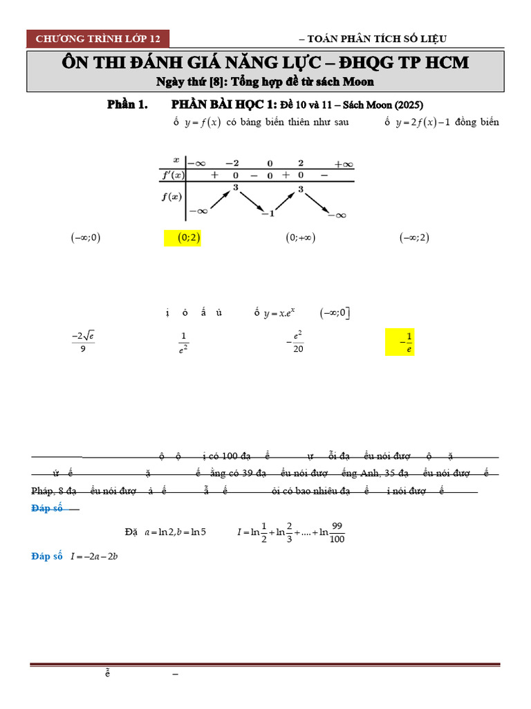 Toán 12 - Toán Năng L C (8) S A BTVN | PDF