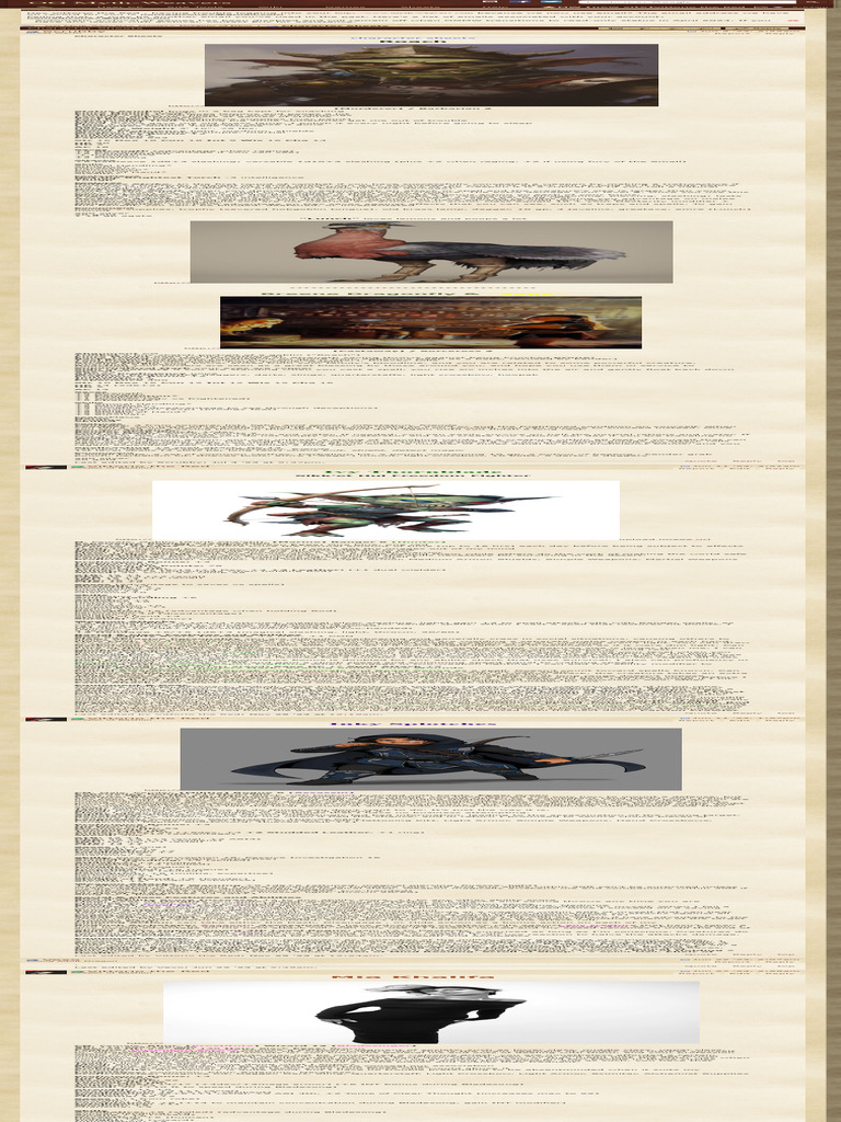 Character Sheets - OG Myth-Weavers | PDF