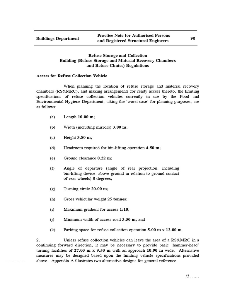 APP035 (Refuse Storage and Collection) | PDF