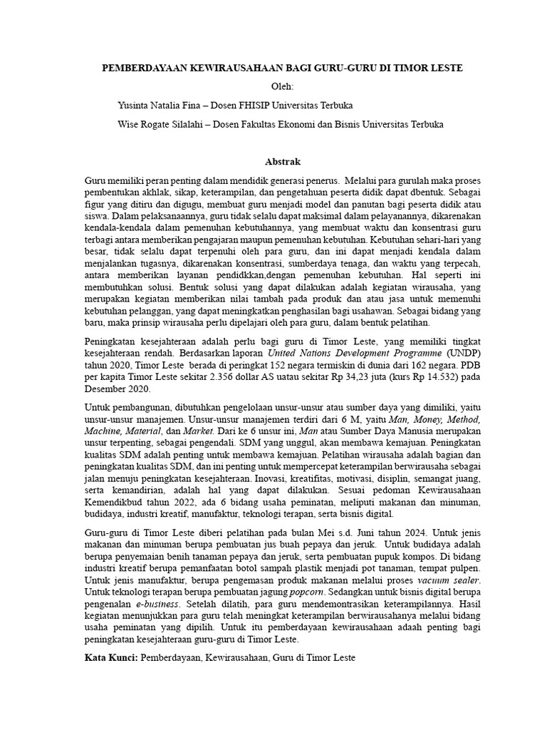 EDIT - Artikel Lengkap PKM Kewirausahaan 2024 WIse - Copy - Michel ...