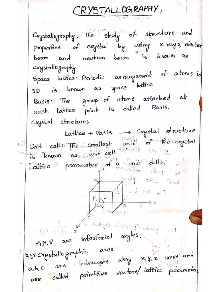 Crystallography 1 | PDF
