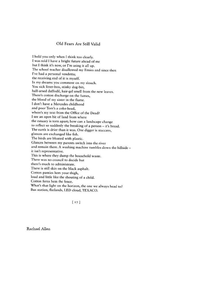 Old Fears Are Still Valid | PDF