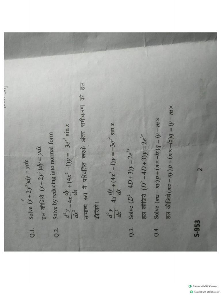 4th Sem Maths Phy | PDF