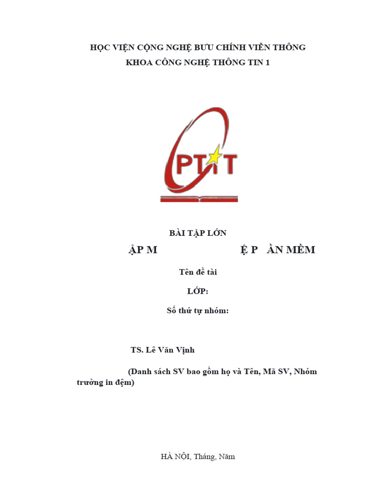 Template BTL NM CNPM | PDF