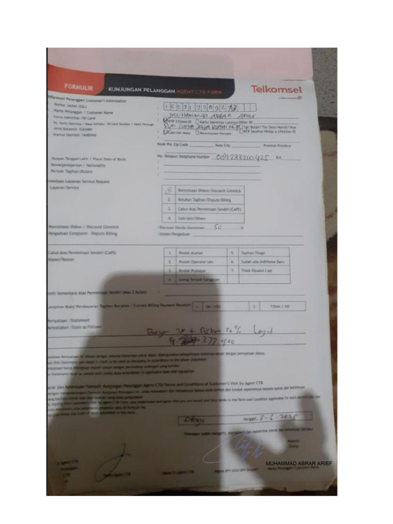 152317209273-Muhammad Abrar Arief - CTB Sidoarjo | PDF