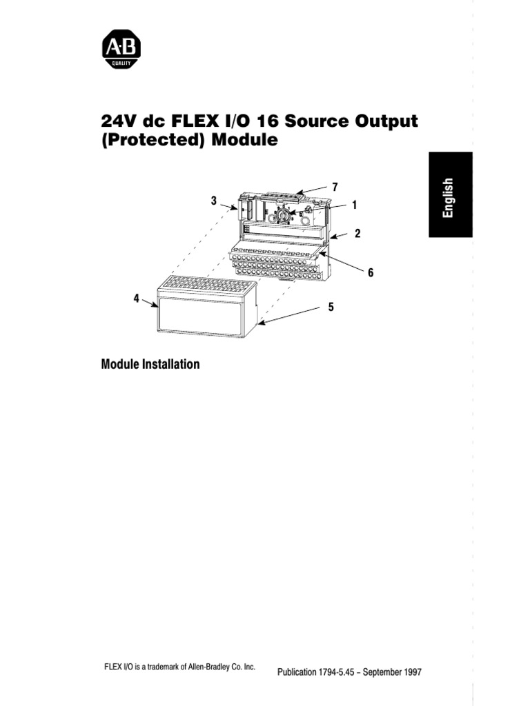 24V DC FLEX I/O Output Module Guide | PDF | Electromagnetic ...