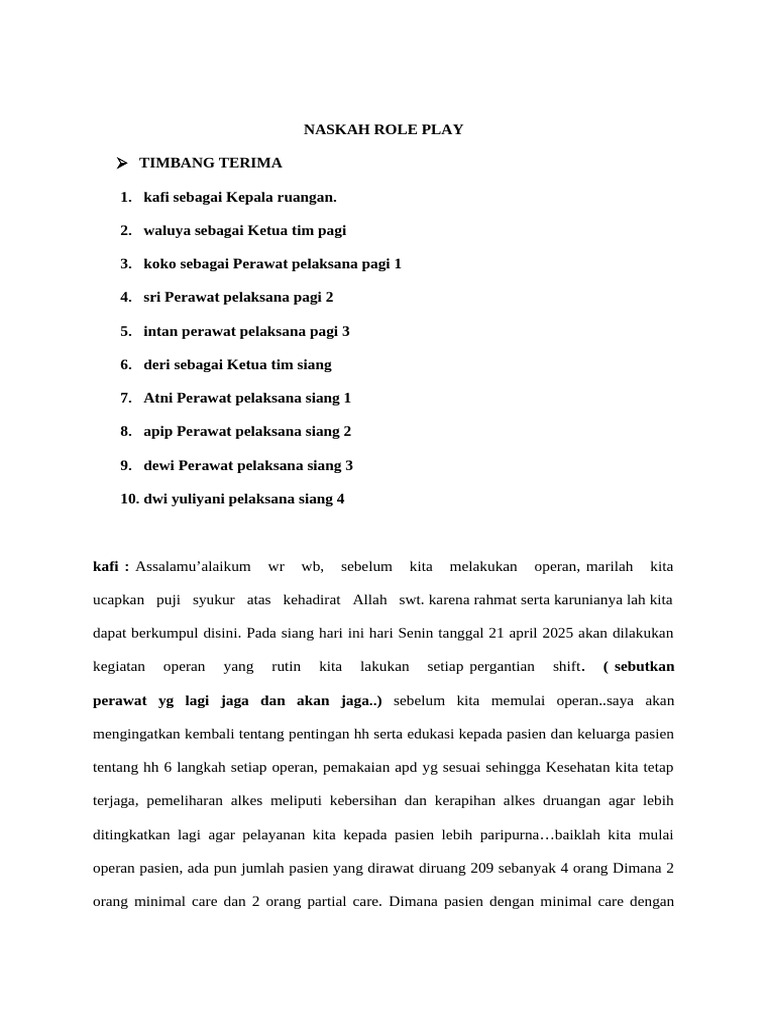 Naskah Timbang Terima Fix | PDF