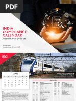Compliance Calendar FY 2025-26 | PDF | Business | Taxes