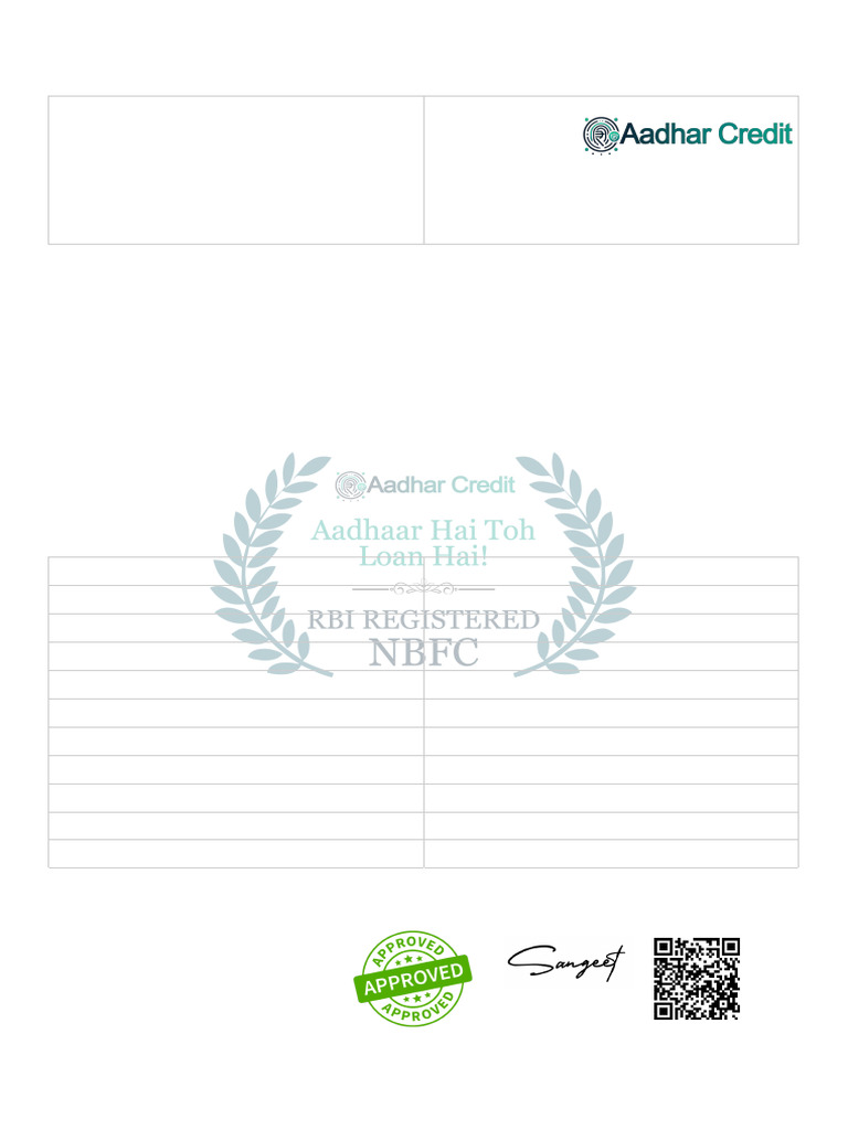 Approval Letter AMIT KUMAR 7970464952 | PDF | Payments | Money