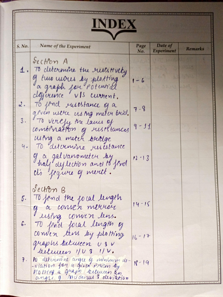 Physics Practical Work | PDF