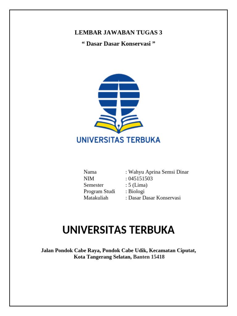 045151503_dasar-dasar-konservasi_wahyu-aprina-semsi-dinar | PDF