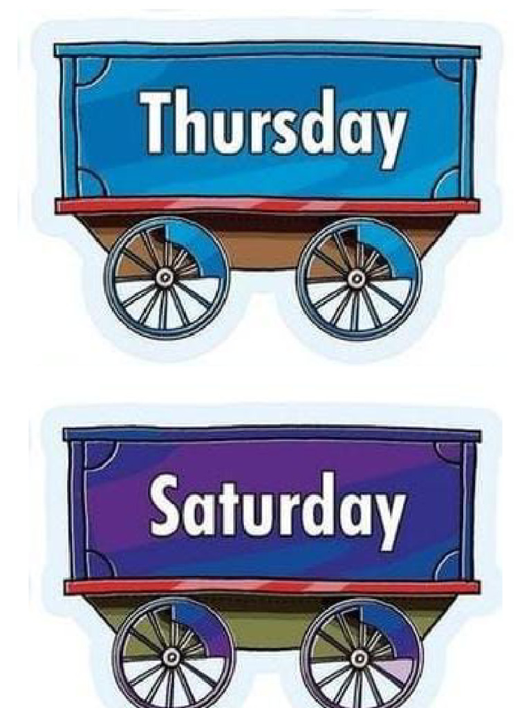 Days of The Week Train | PDF