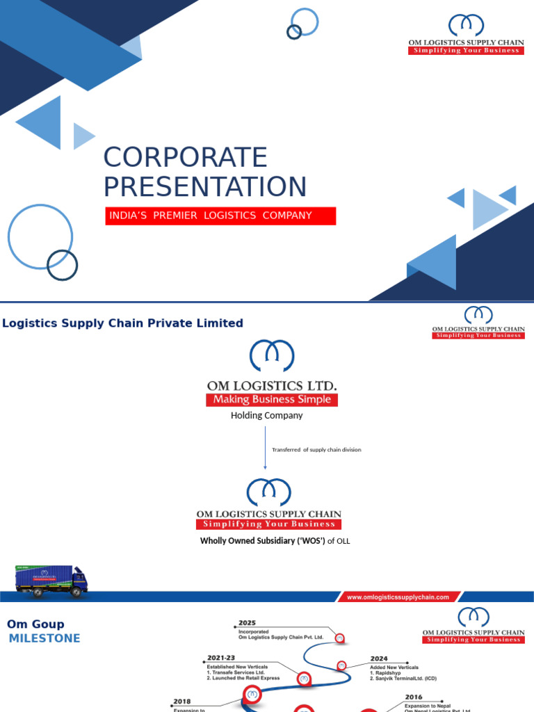 OM Logistics: Corporate Overview 2024 | PDF | Logistics | Warehouse