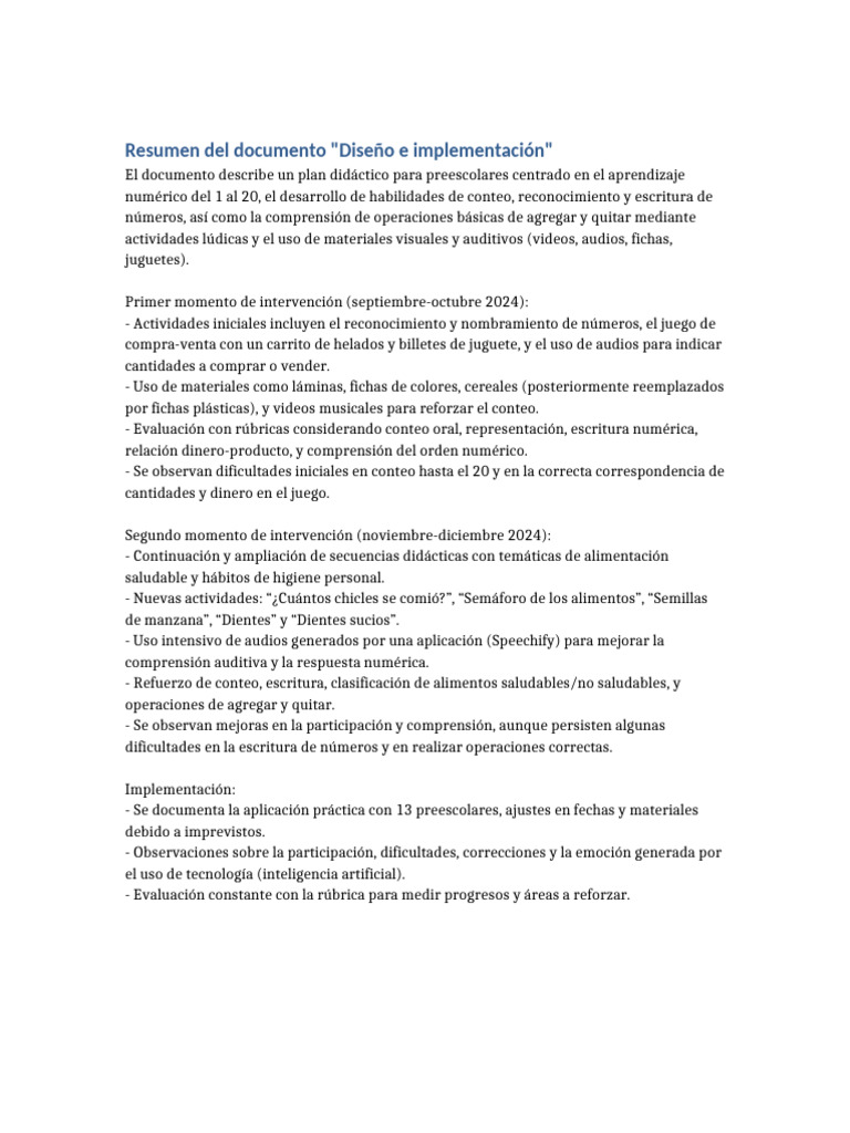 Resumen Diseño e Implementacion | PDF