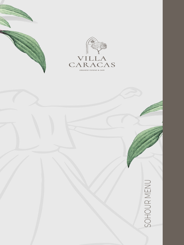Villa Caracas Sohour Menu Prices | PDF | Soft Drink | Western Cuisine