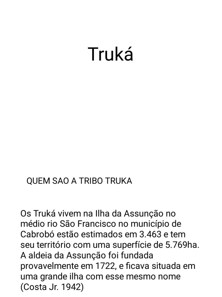 Povo Truka1 | PDF
