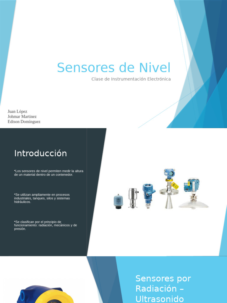 Tipos de Sensores de Nivel en Industria | PDF | Sensor | Ultrasonido