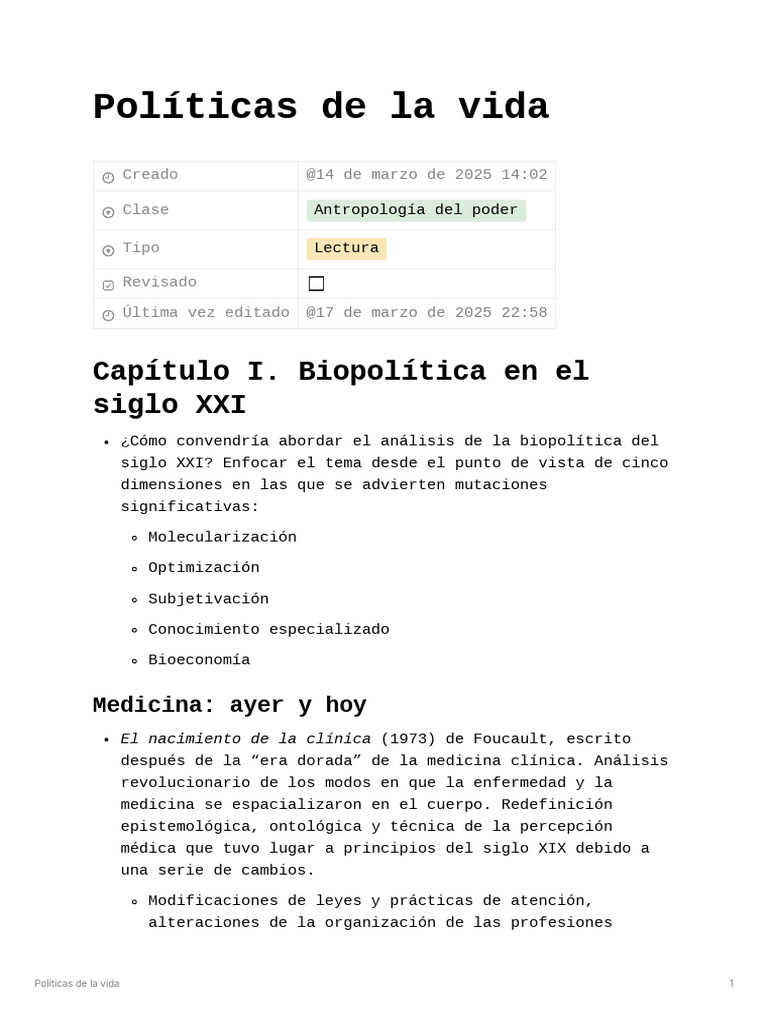 Políticas de Poder - Nikolas Rose | PDF | Bioética | Biología