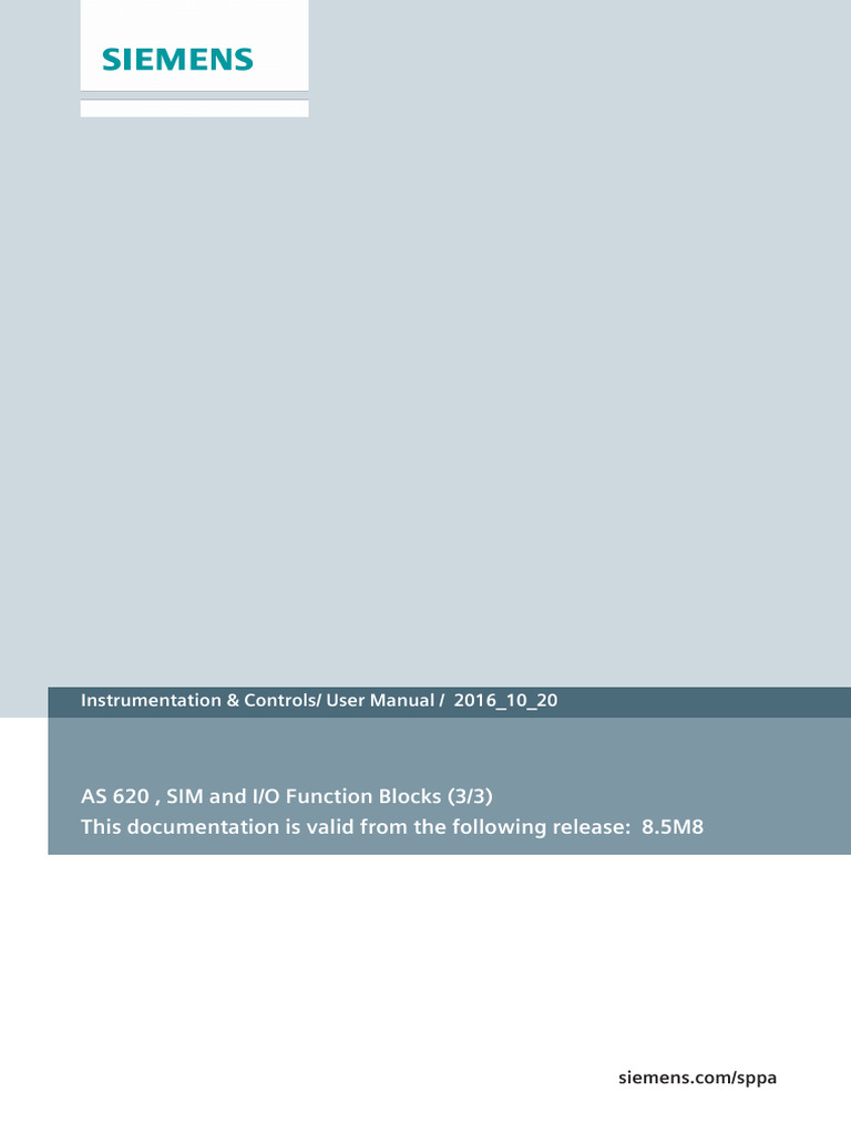 As 620 SIM and IO Function Blocks - 3 | PDF | Parameter (Computer Programming) | Input/Output