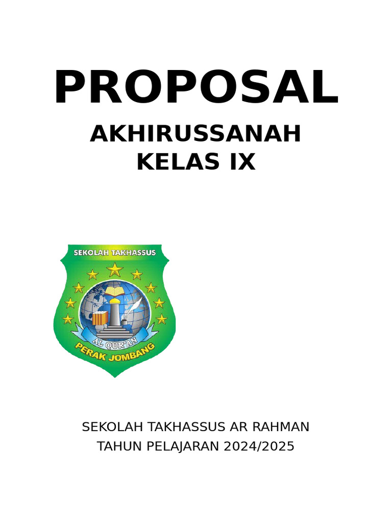 Proposal Akhirussanah - Docx 20250513 162852 0000 | PDF